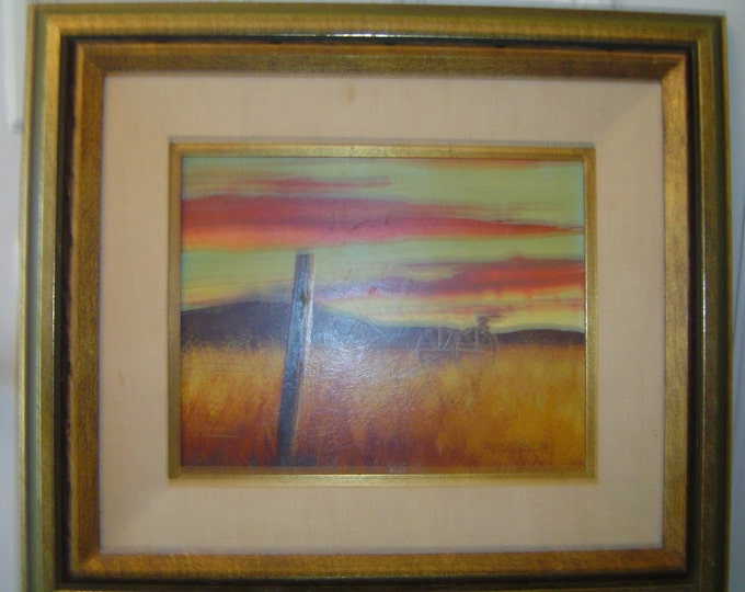 Terry Pardue Wagon Acrylic Art Painting 24 X 21 - Etsy