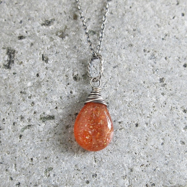 Sunstone Pendant - Etsy