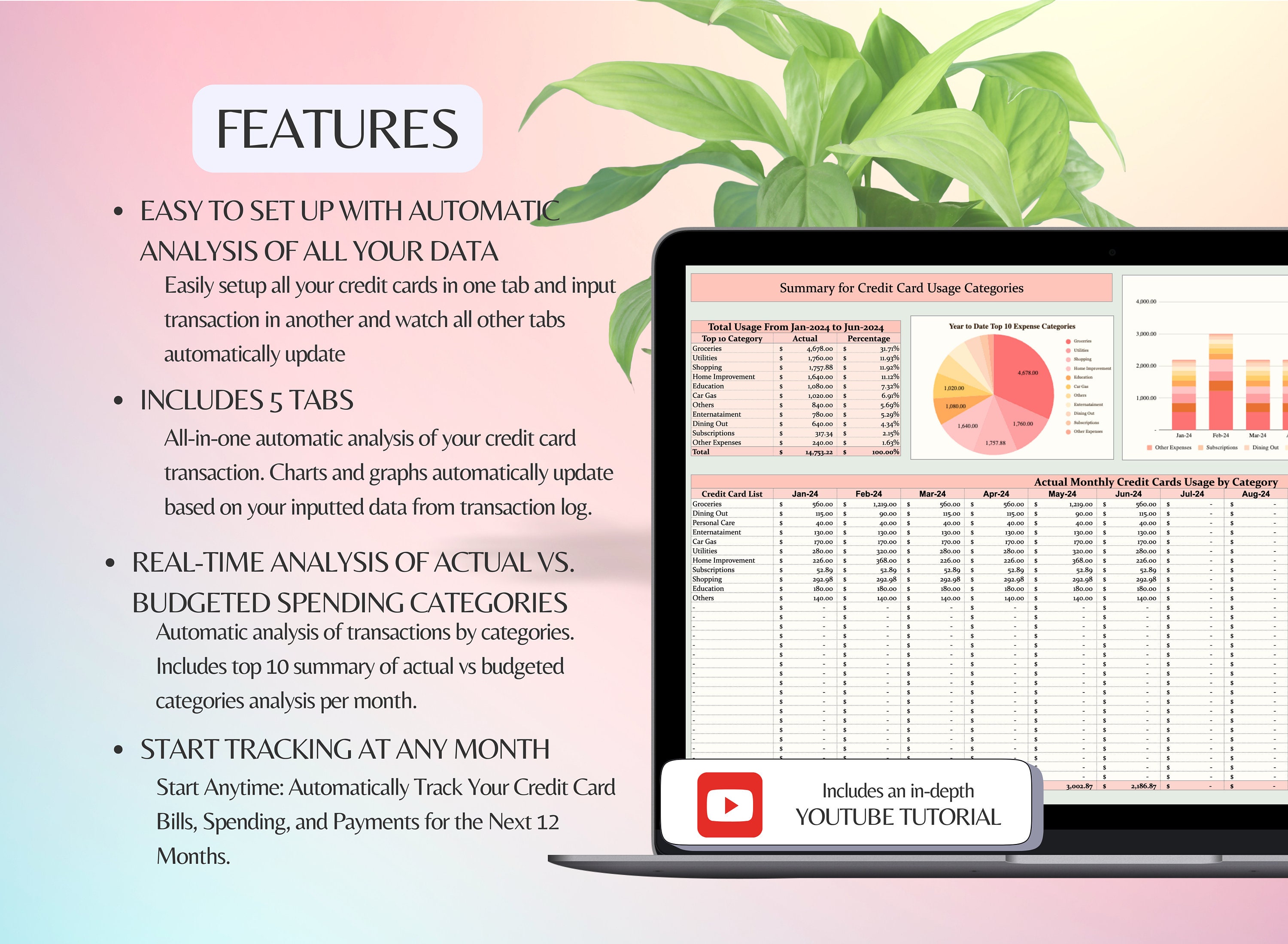 Ultimate Credit Card Tracker Manage Credit Expense Usage Bills Balance ...