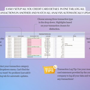 Ultimate Credit Card Tracker Spreadsheet Excel Template to Manage ...