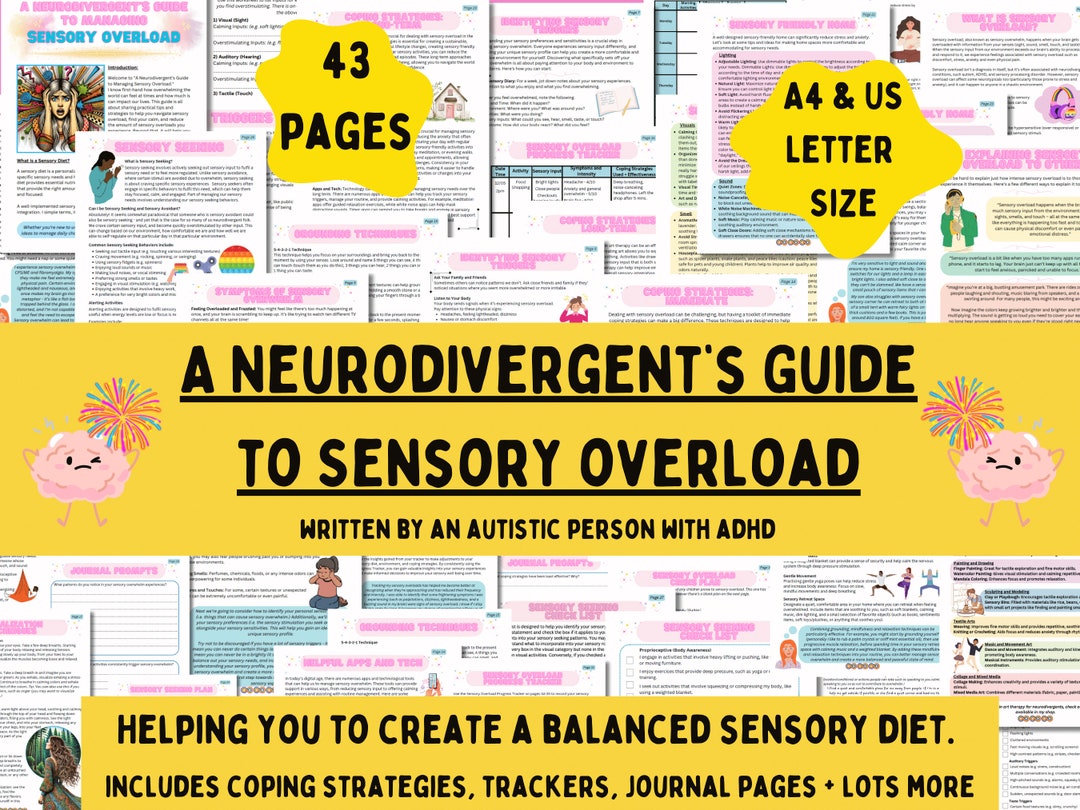 Printable Guide to Managing Sensory Overload, How to Create a Sensory ...