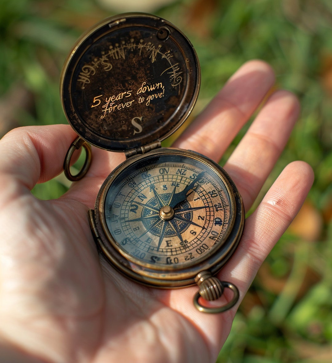 Custom Engraved Compass,personalized Compass, Father's Day Gift, Gift ...