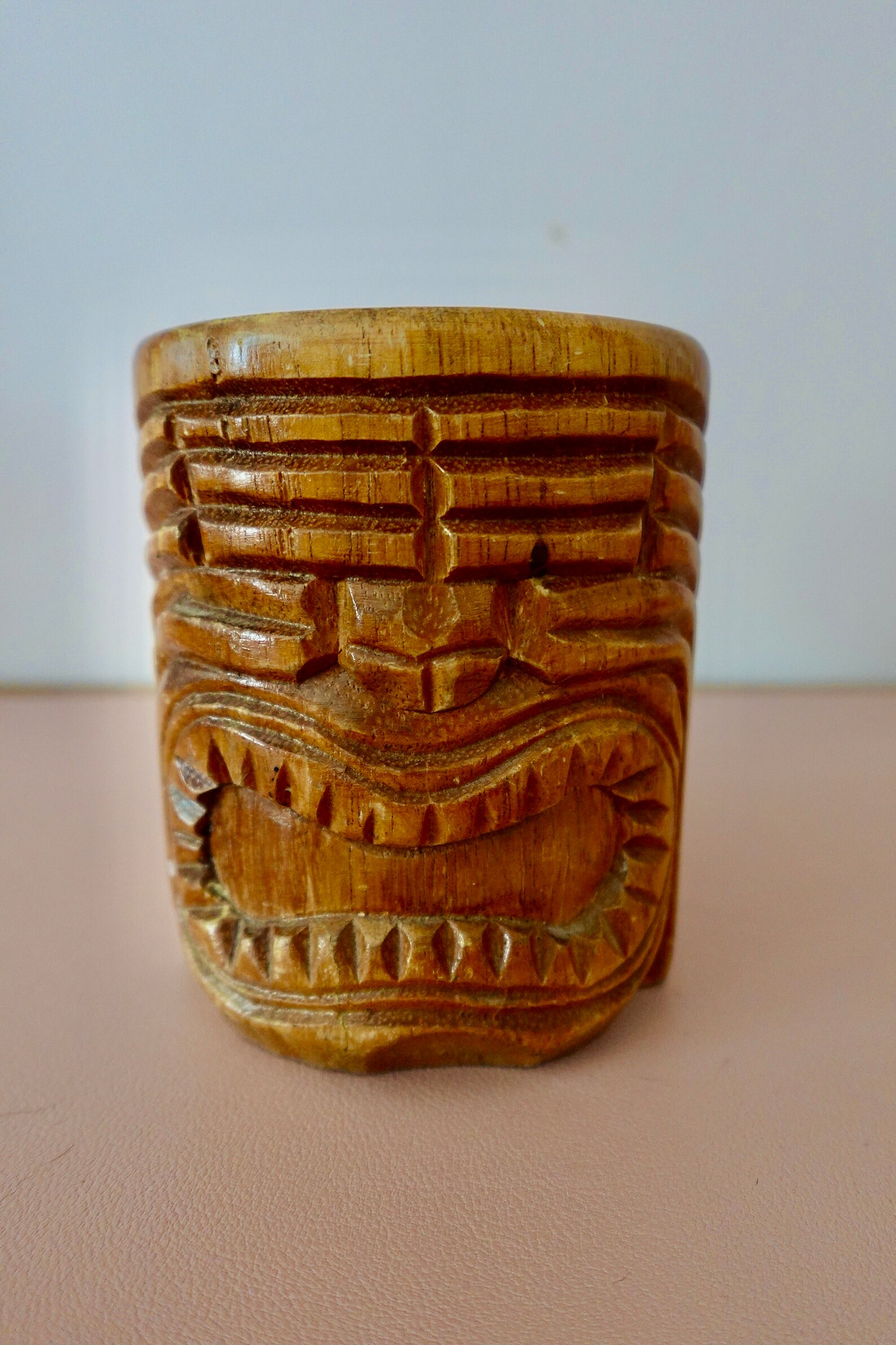 Vintage Collectible Pair of Handcarved Hawaiian Tiki Mug - Etsy
