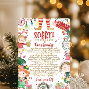 Editable Elf Arrival Letter, Christmas Printable (5x7 Inch) - Etsy