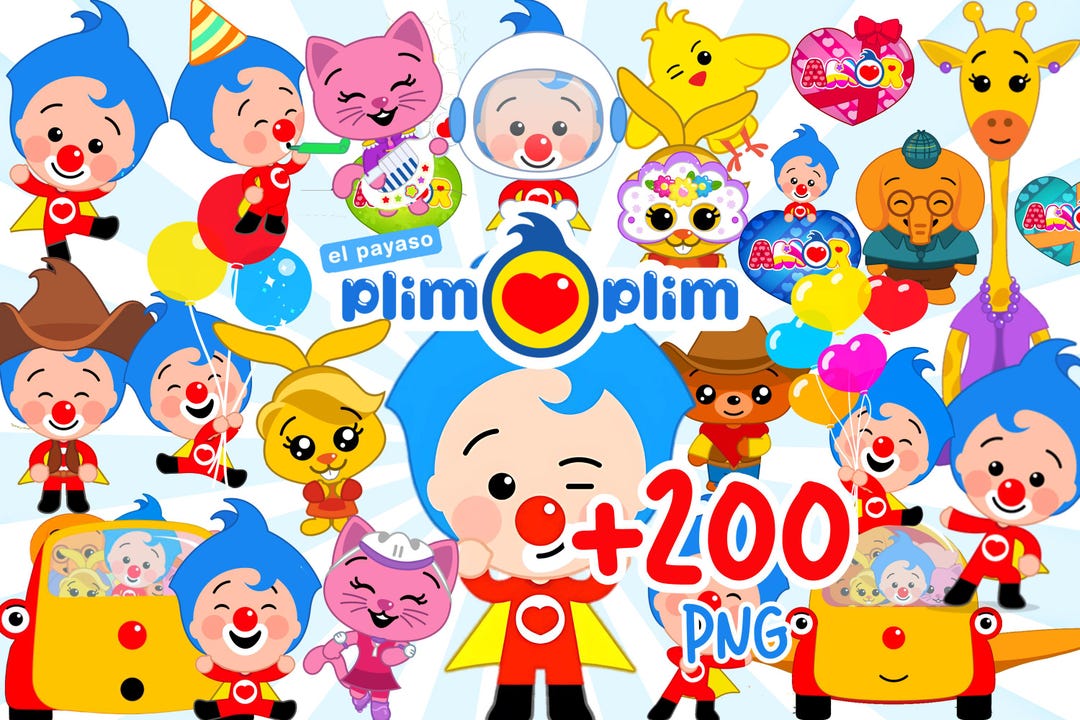 Plim Plim Clipart Bundle: 200 PNG Images (digital Download) - Etsy