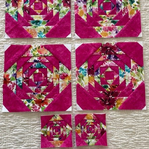 Set of 24 Patchwork Blocks of 2 and 5 1/2 Made in Paper Piecing. - Etsy UK