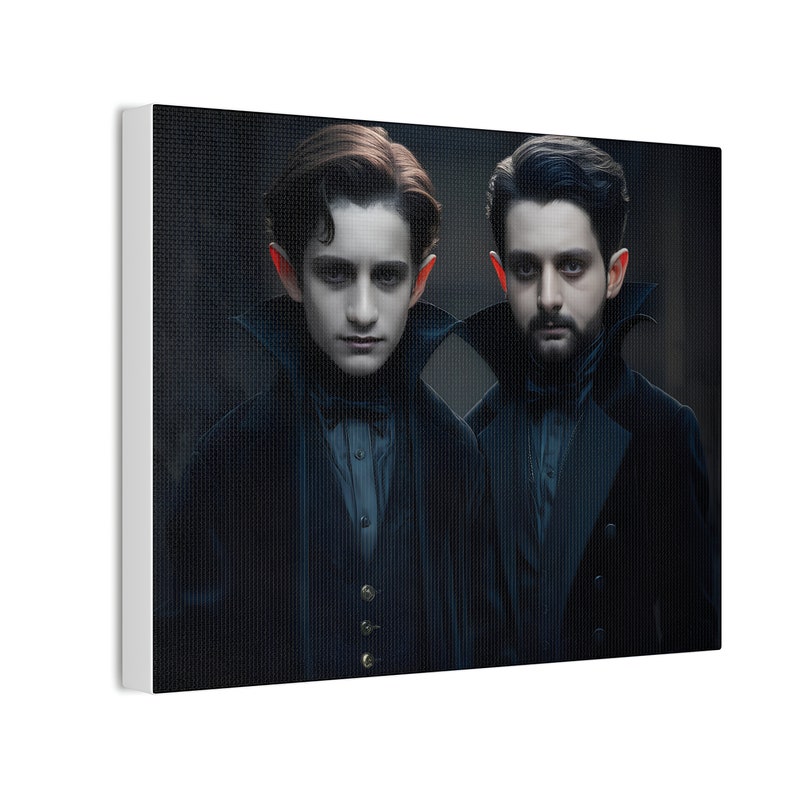 Personalized Vampire Brothers Portrait From Photo,girl and Women Gothıc ...