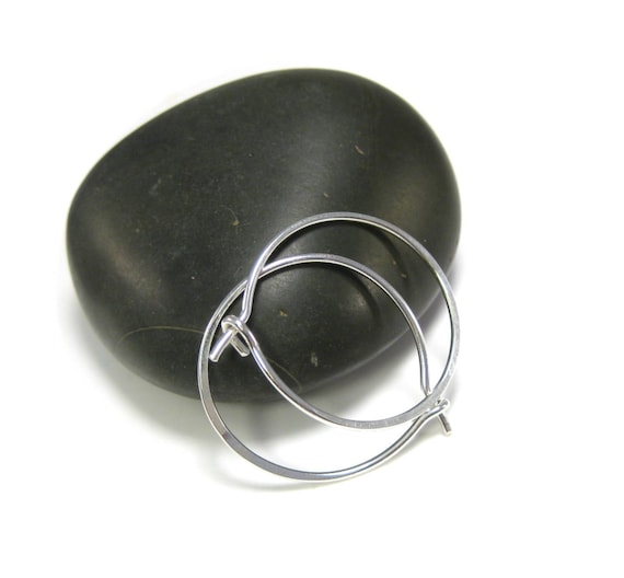 Small Simple Silver Hoop Earrings Plain Hoops Small Hoop - Etsy