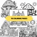 10 Printable Coloring Pages for Kids, Home Coloring Pages, Toddlers ...