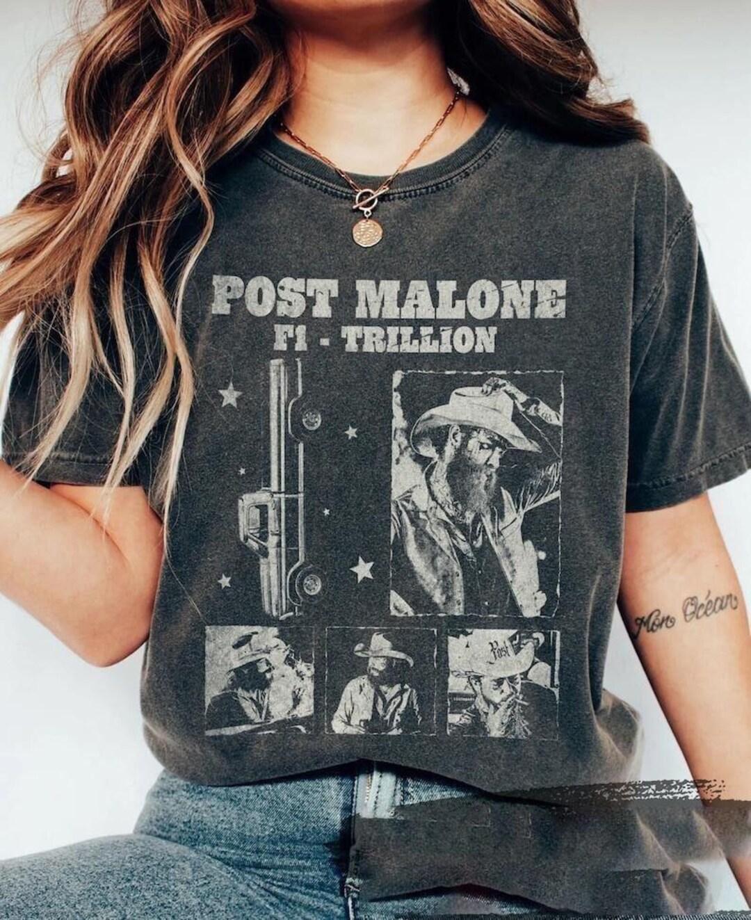 Vintage Post Malone Png, Malone Rap Music Png, F1 Trillion Tour Png ...