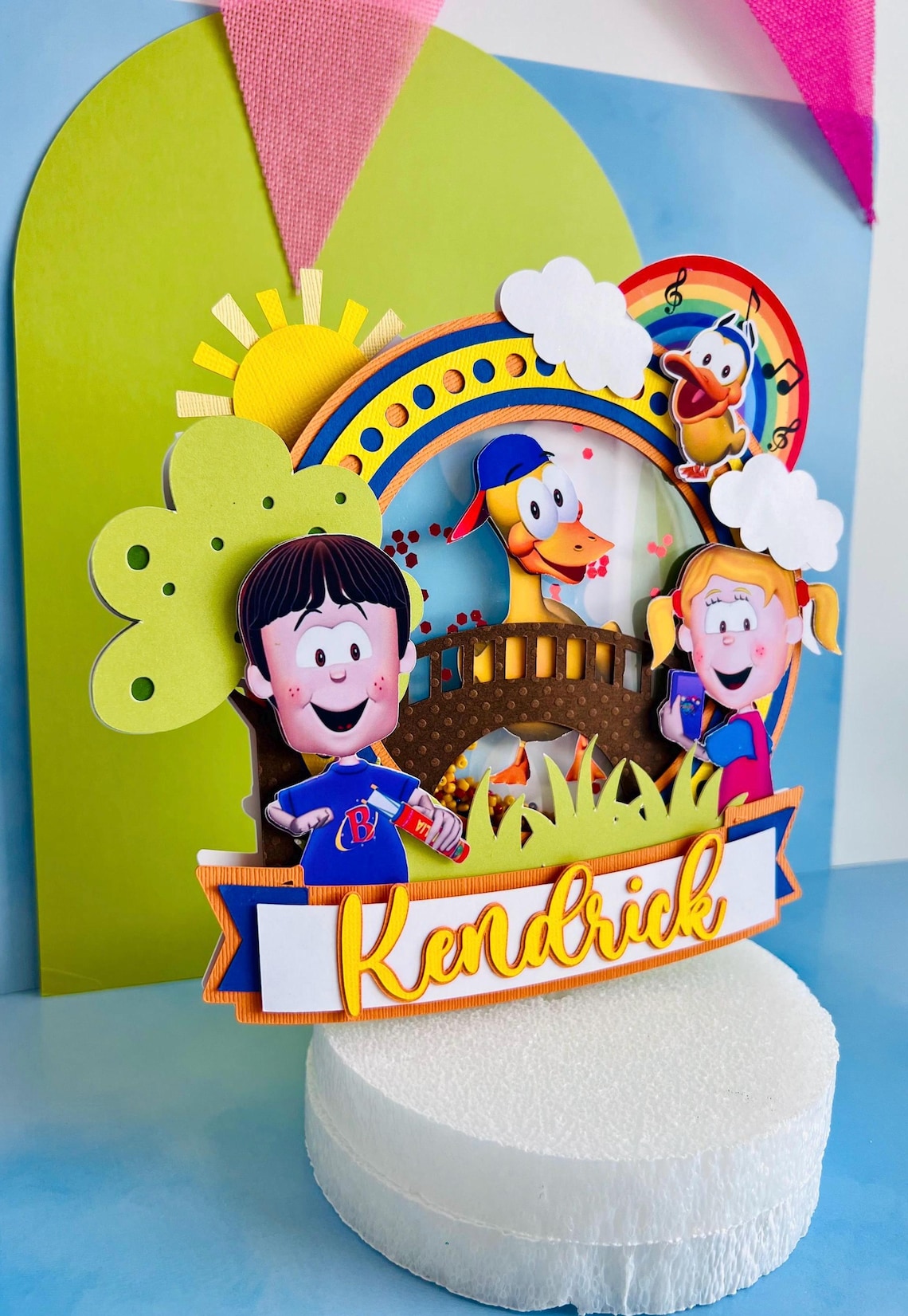 Juan the Duck Cake Topper, Bipper and Friends Party Decoration - Etsy