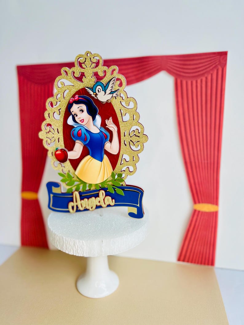 Snow White Cake Topper – Personalized Princess Birthday Party ...