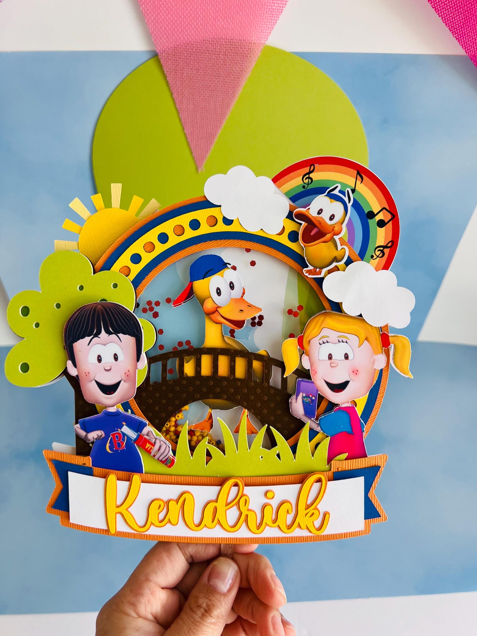 Juan the Duck Cake Topper, Bipper and Friends Party Decoration - Etsy