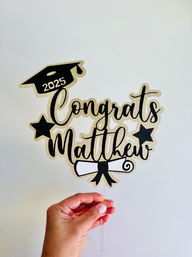 Custom Graduation Cake Topper, Graduation Cake Topper, Personalized ...
