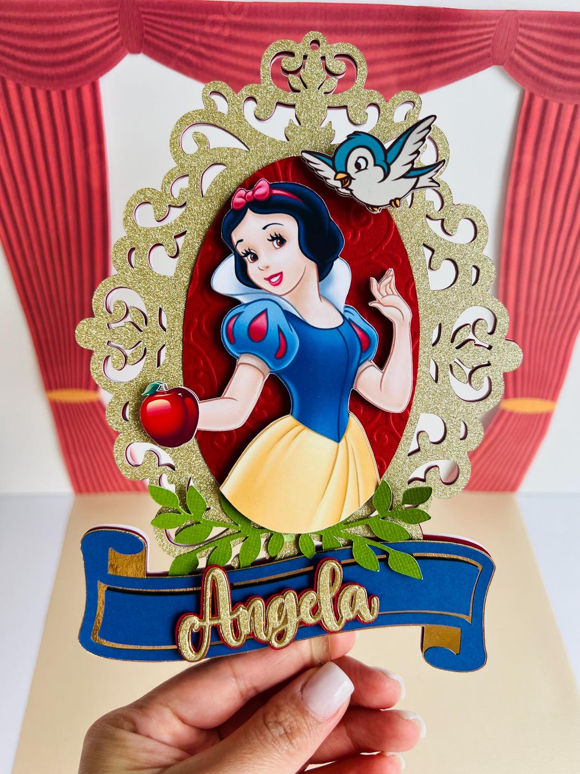 Snow White Cake Topper, Snow White Birthday Party, Snow White Party ...