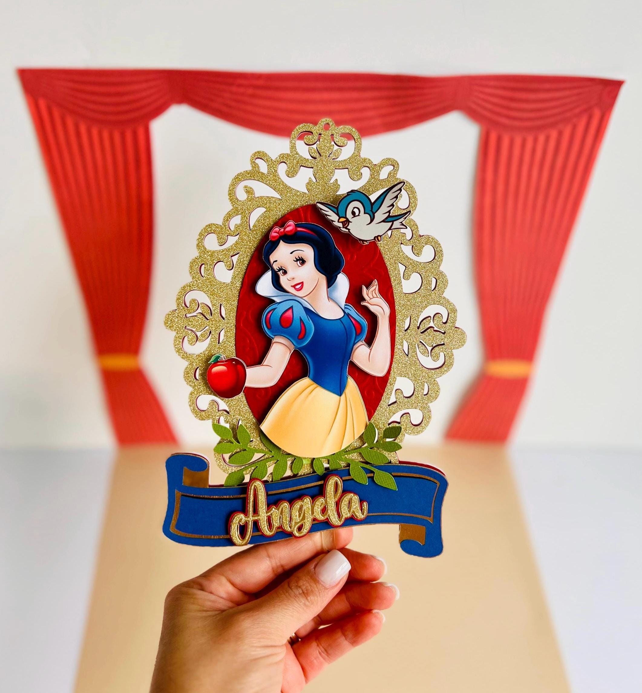 Snow White Cake Topper, Snow White Birthday Party, Snow White Party ...