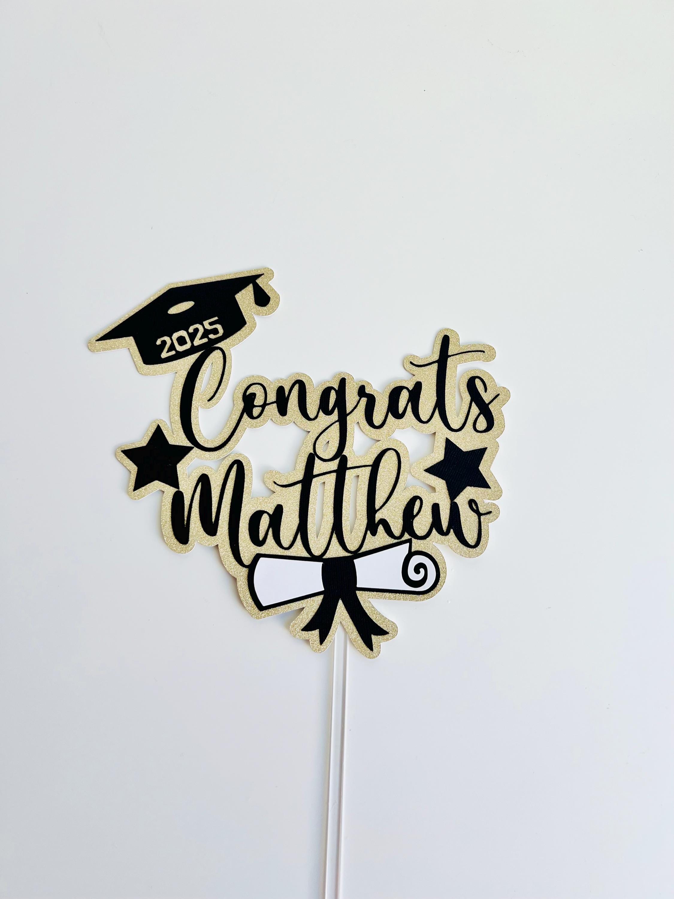 Custom Graduation Cake Topper, Graduation Cake Topper, Personalized ...
