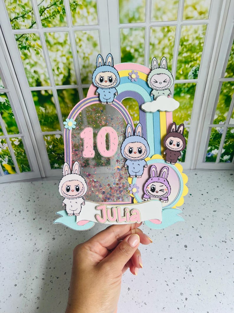 Adorno Para Tarta Labubu: Decoración Personalizada Para Fiesta De ...