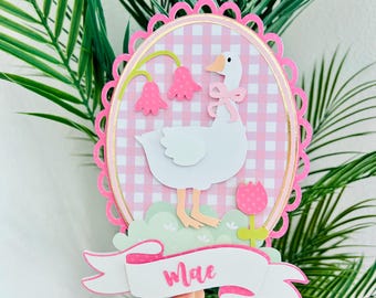 One Silly Goose Cake Topper & Matching Cupcake Toppers - Etsy