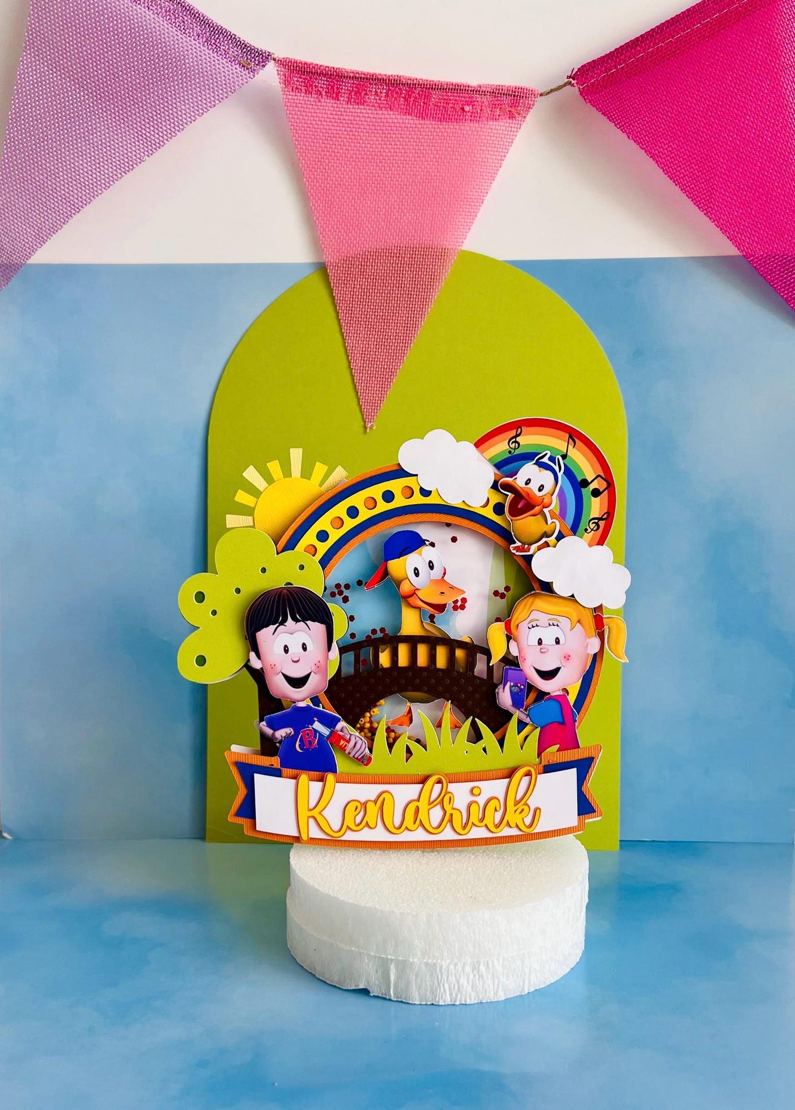 Juan the Duck Cake Topper, Bipper and Friends Party Decoration - Etsy
