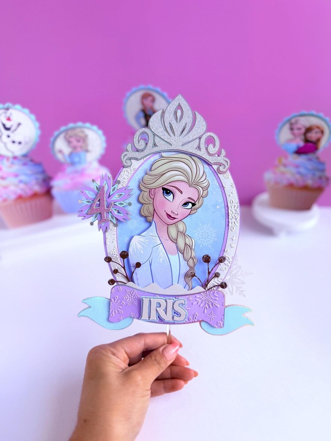 Frozen Princess Cake Topper | Elsa Inspired Birthday Topper ...