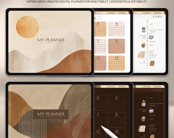 Digital Planner, Goodnotes Planner, Undated Digital Planner, iPad ...