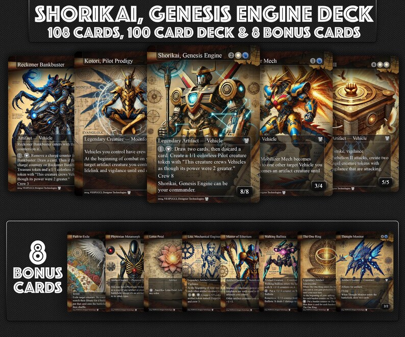 Shorikai Genesis Engine Custom Schematic Deck, 114 Schematic Proxy ...