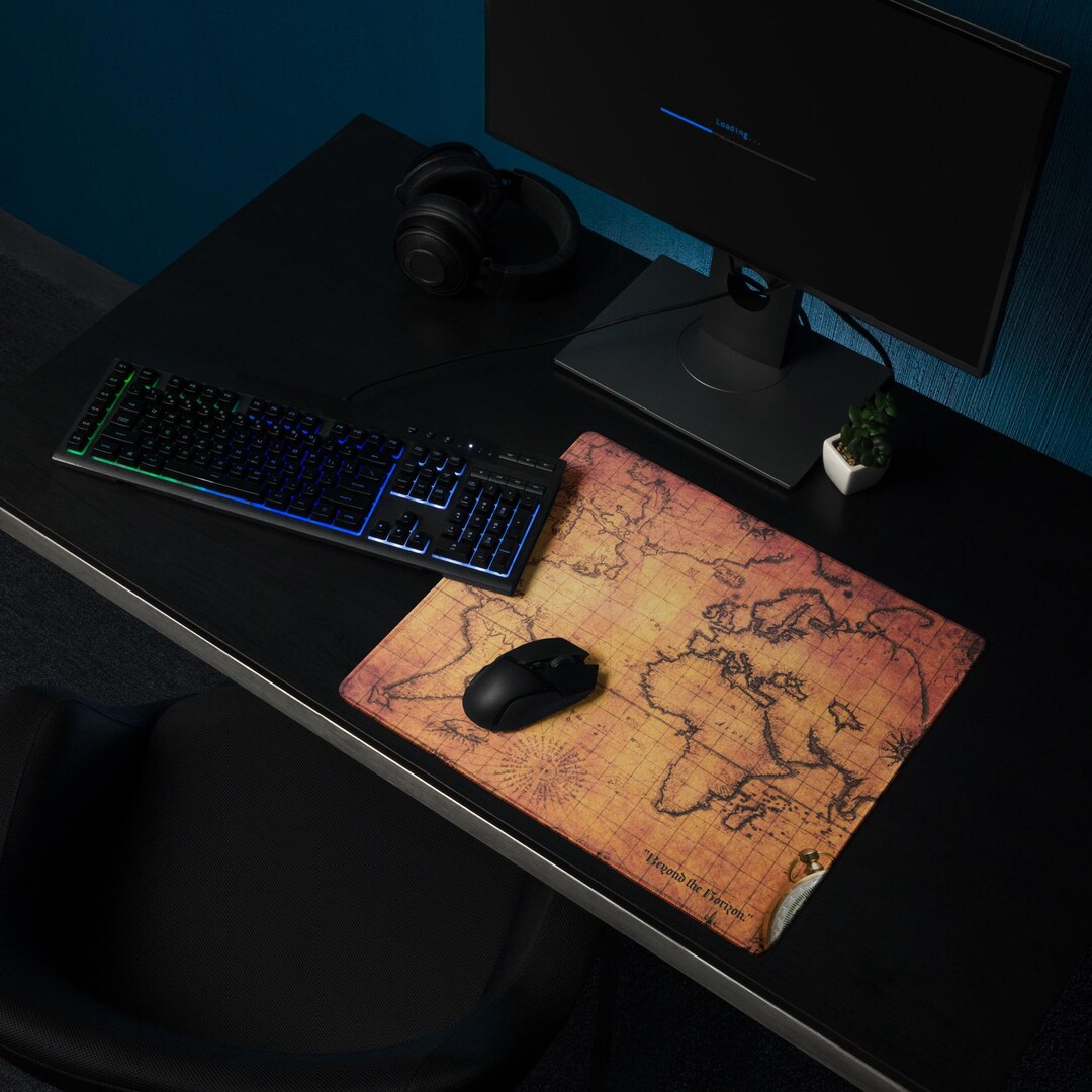 Old Fashioned World Map Gaming Mouse Pad - Etsy