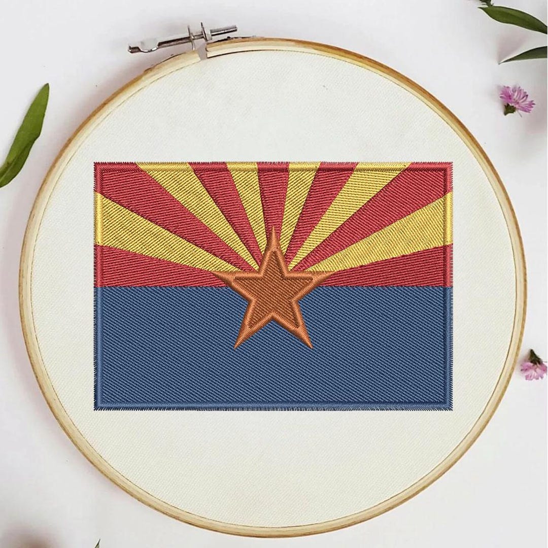 Arizona Flag Embroidery Designs for Embroidery Machine - Etsy