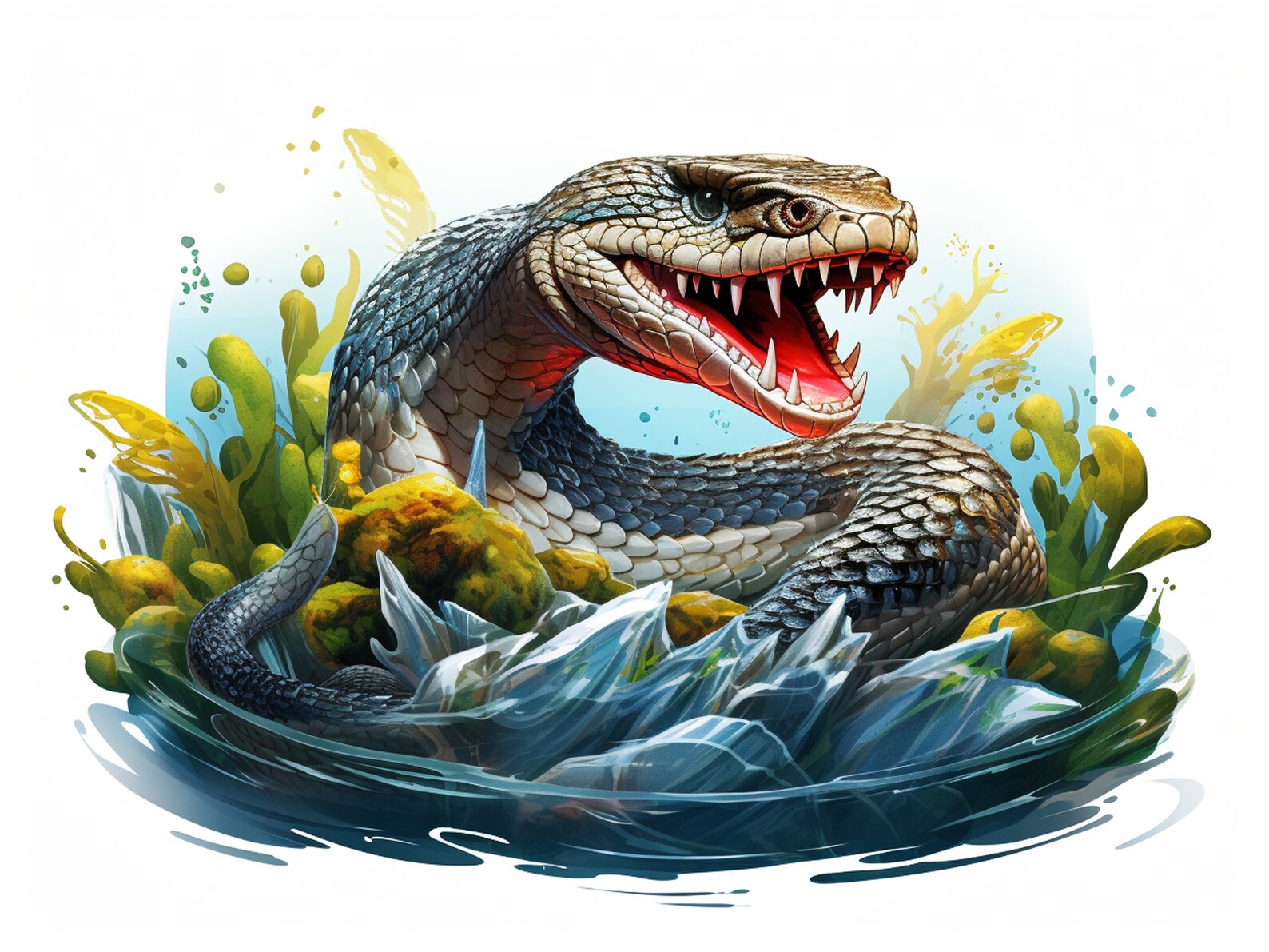 Hand Drawn Illustration High Quality Png Clipart Snake Png - Etsy