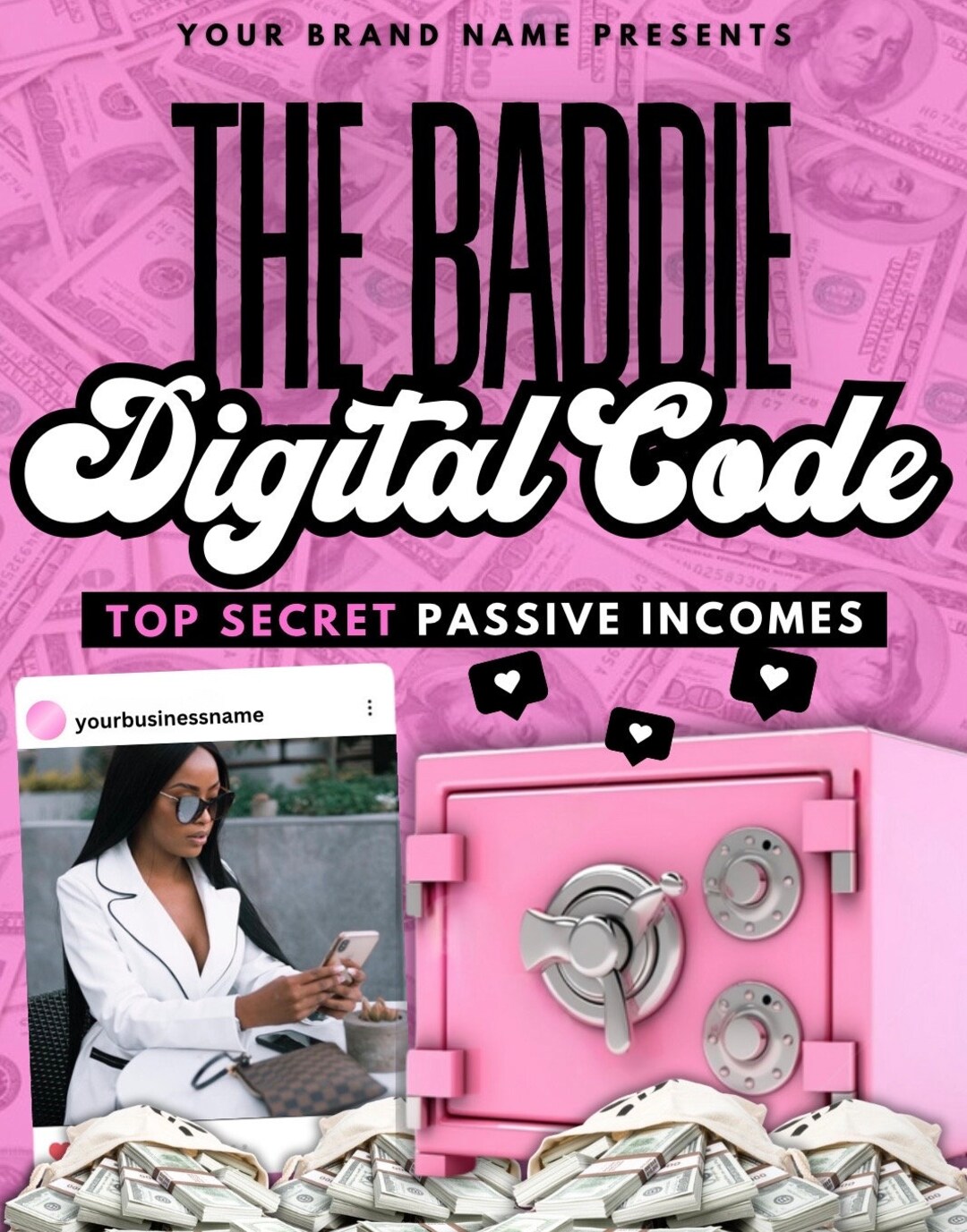 The Baddie Digital Code Template - Etsy