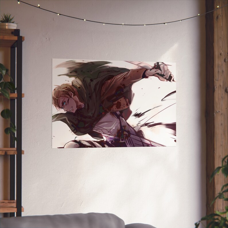 Attack on Titan Poster Commander Erwin Poster AOT Wall Art - Etsy