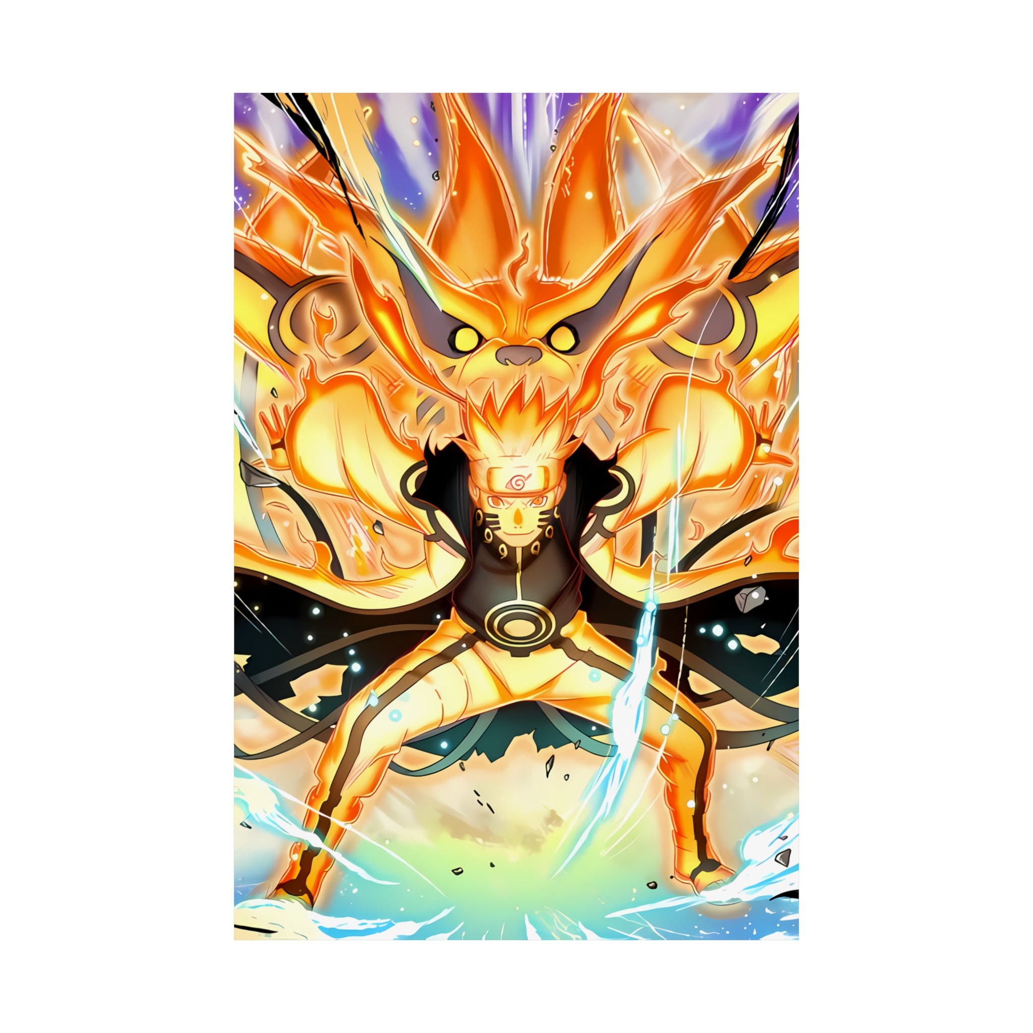 Naruto Uzumaki Poster Anime Art Naruto Anime Wall Art Naruto Poster ...