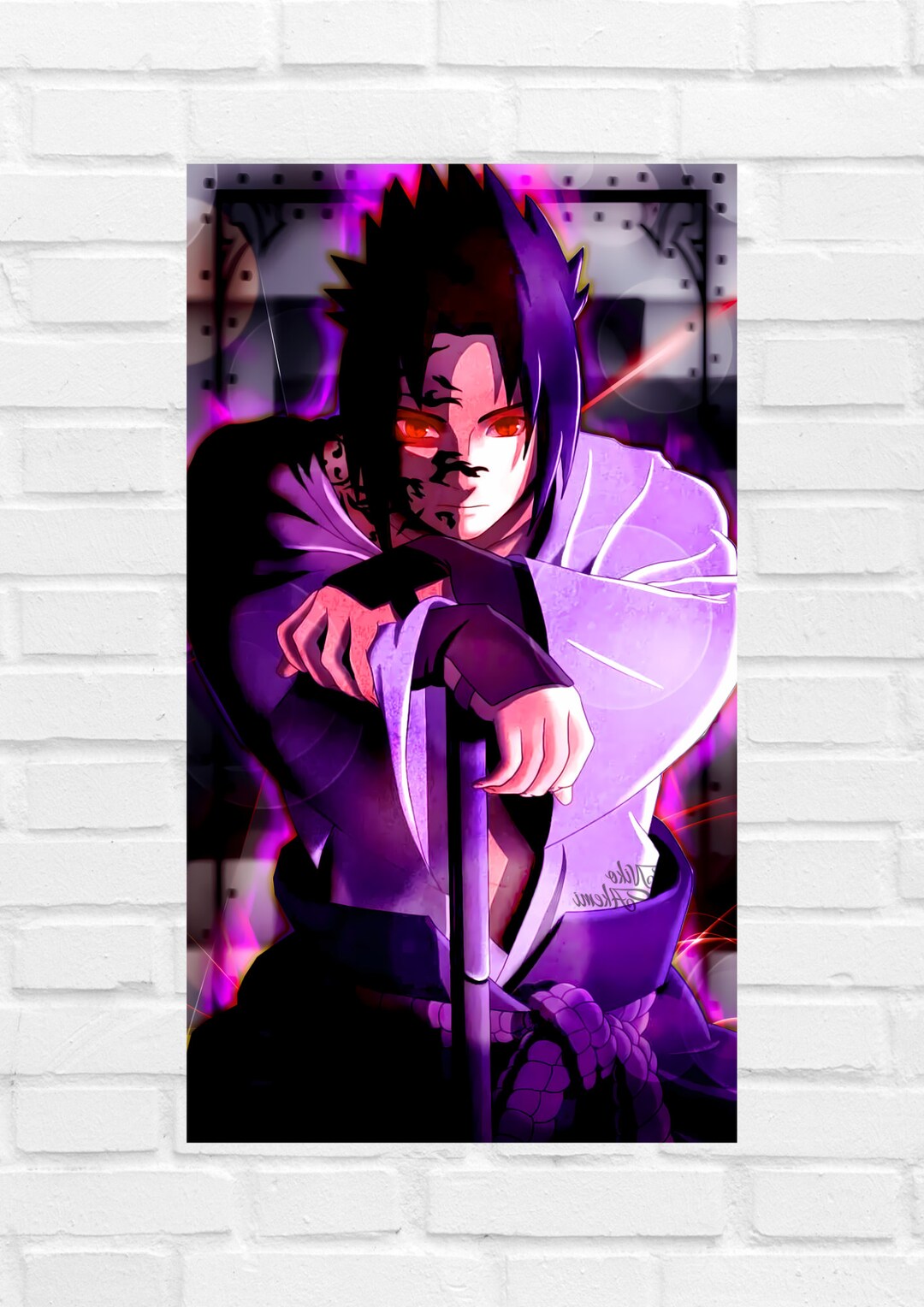 Sasuke Uchiha Anime Wall Art Sasuke Uchiha Anime Poster Sasuke Uchiha ...