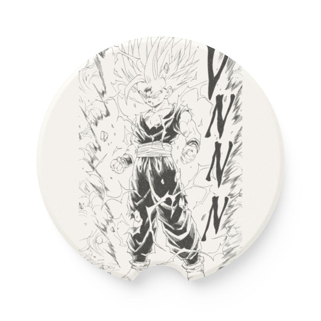 Anime Car Coasters, Gohan Dragon Ball , Set of 2 Cup Holder Inserts for ...