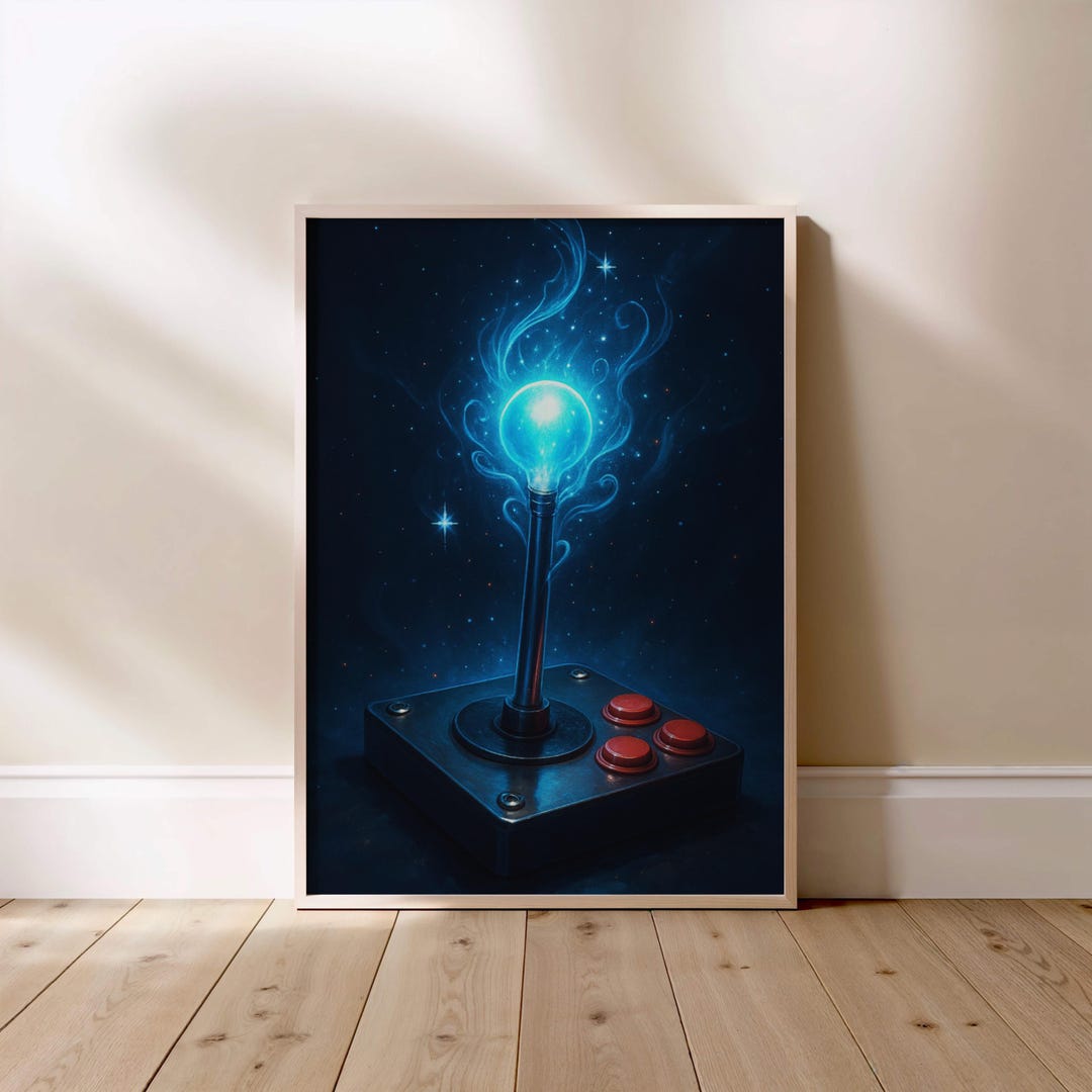 Magic Joystick Poster: Gamer Room Retro Arcade Decor - Etsy UK