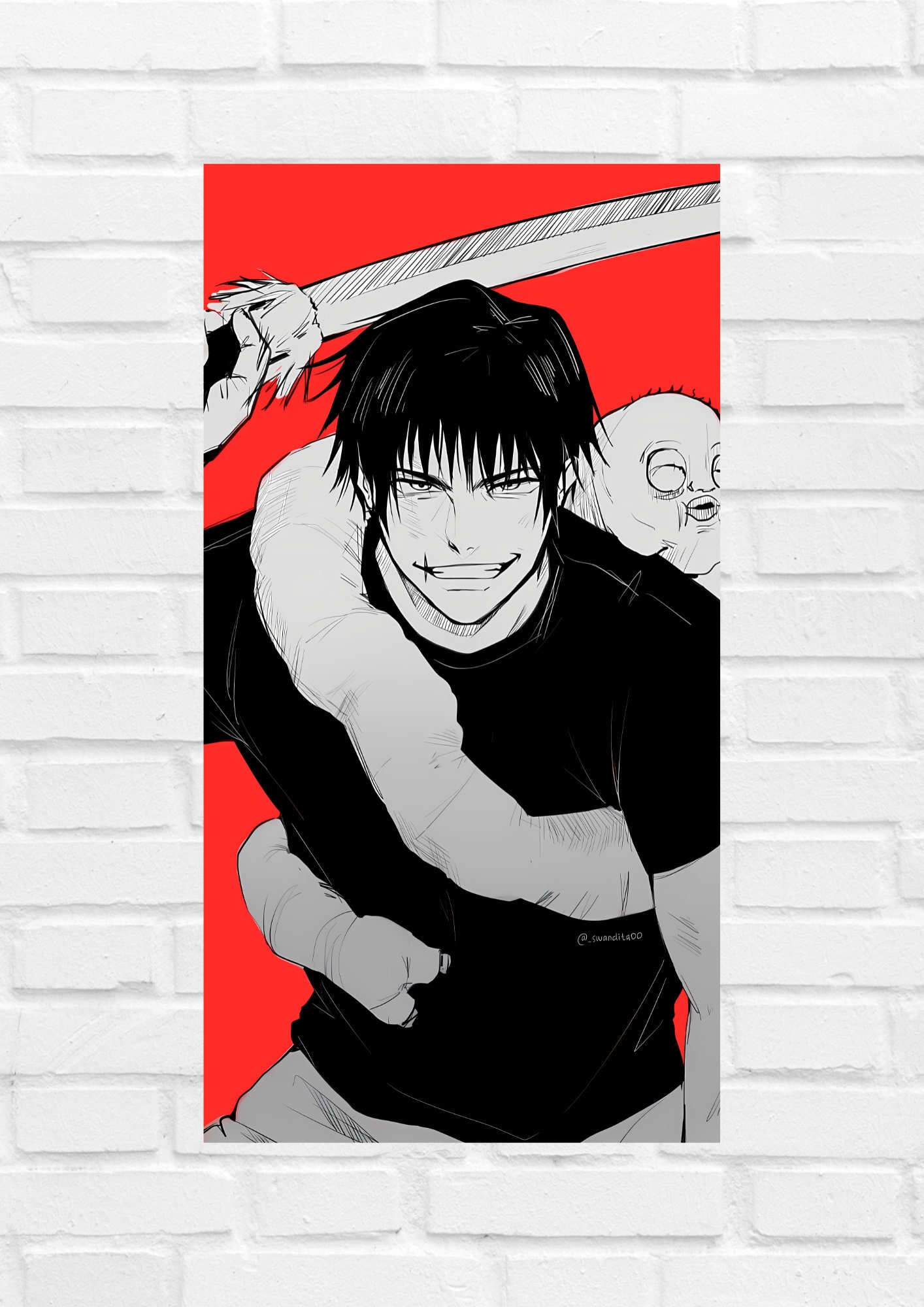 Toji Anime Wall Art Toji Anime Poster Toji Anime Wall Décor Toji Wall ...