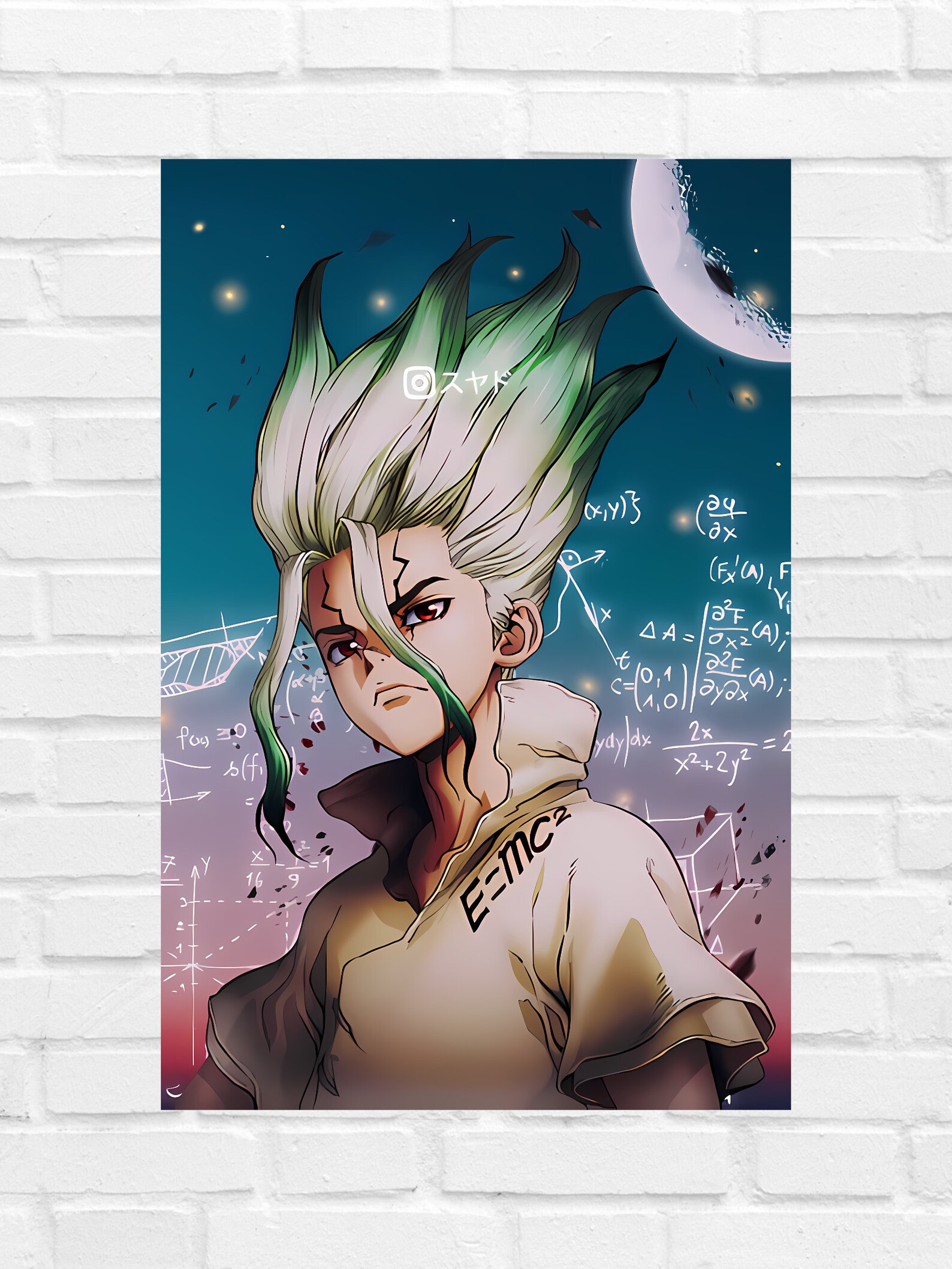 Senku Dr. Stone Anime Poster Dr. Stone Anime Wall Art Senku Ishigami ...