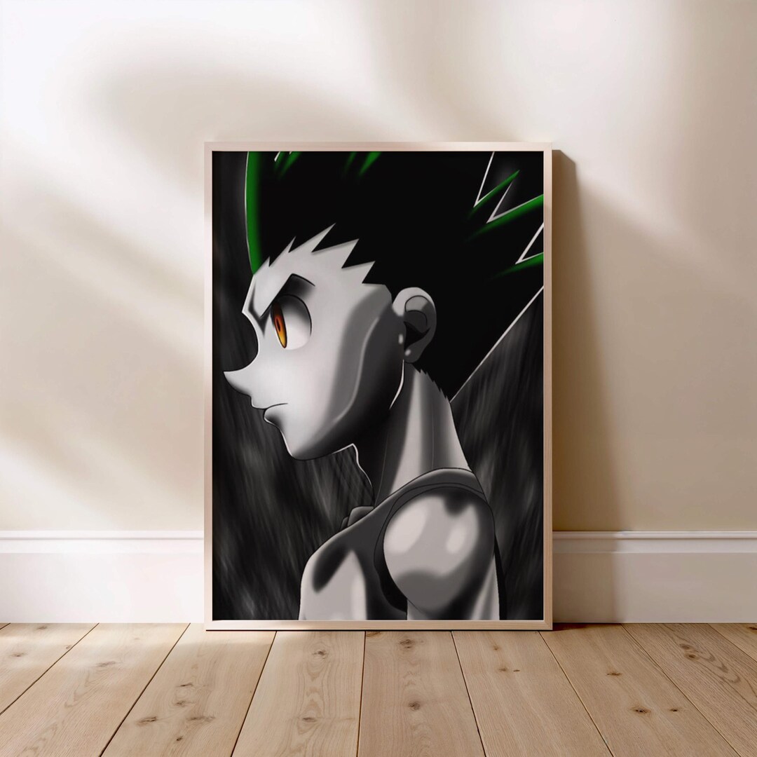 Gon Freecss Wall Art Print – Hunter X Hunter Anime Poster for Adventure ...