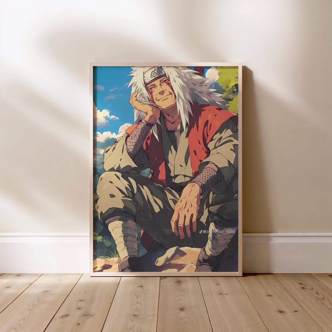 Master Jiraiya Wall Art Print Legendary Sannin Naruto Anime Poster for ...