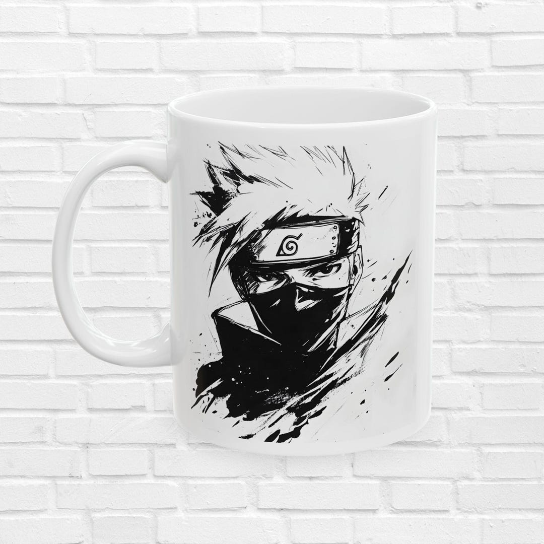 Kakashi Hatake Coffee Mug: Anime Ninja Sensei Ceramic Cup - Etsy