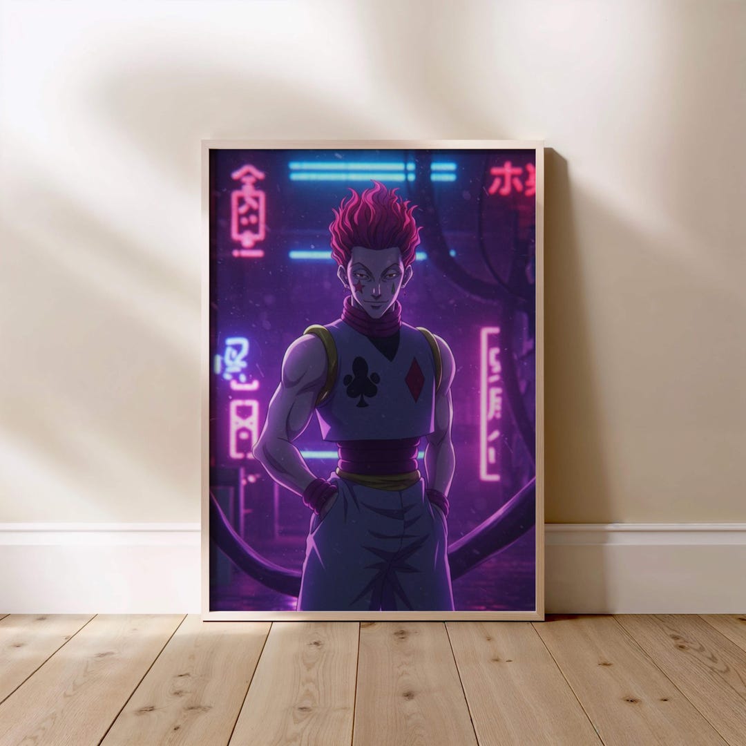 Hisoka Wall Art Print Hunter X Hunter Anime Clown Magician Poster for ...