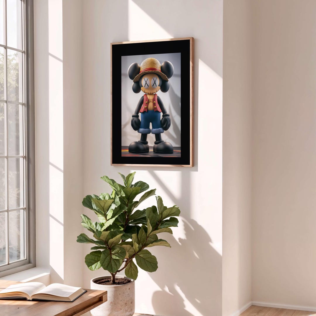 Luffy One Piece Inspired Anime Poster, Cool Wall Art, Modern Otaku ...