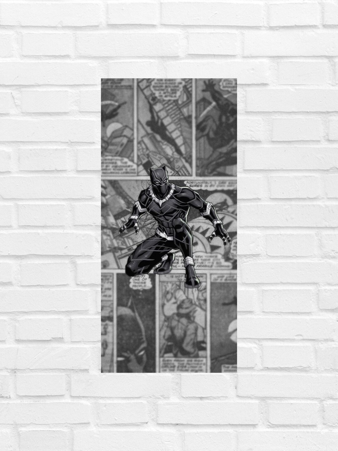 Black Panther Poster Marvel Wall Art Super Hero Print 24x36 Home Decor ...