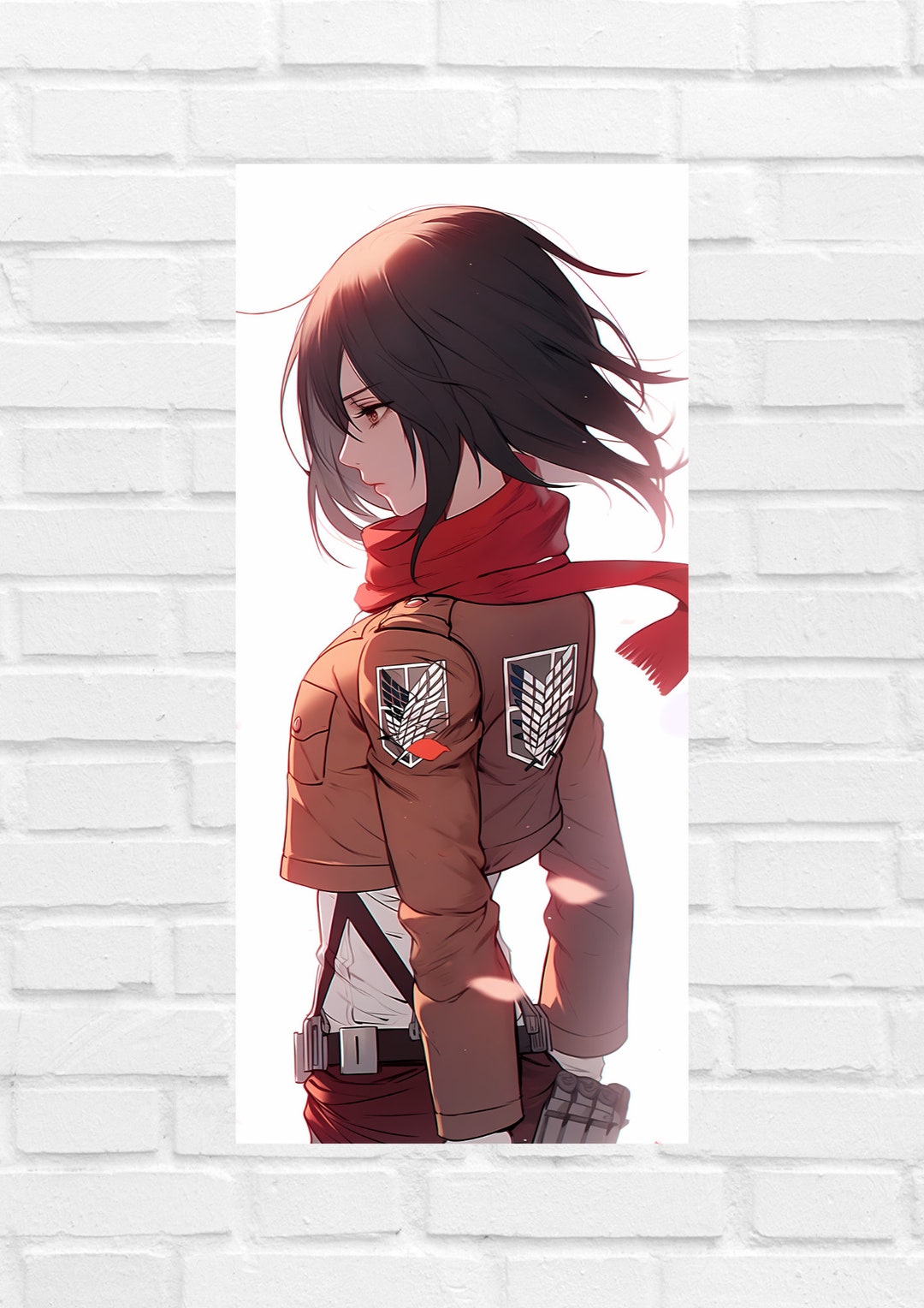 Mikasa Ackerman Anime Poster Mikasa Ackerman Anime Wall Art Mikasa ...