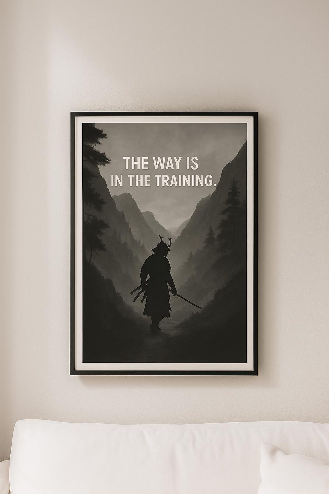 Samurai Warrior Motivational Quote Art | Gritty Focus Poster - Etsy
