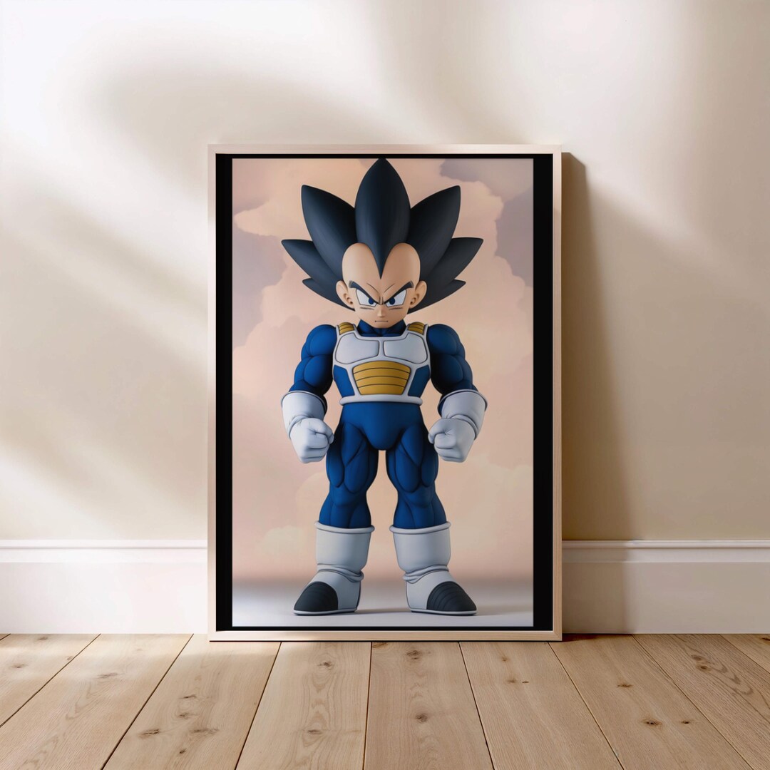 Vegeta Anime Poster, Figure Poster, Dragon Ball Art Print, Modern Anime ...