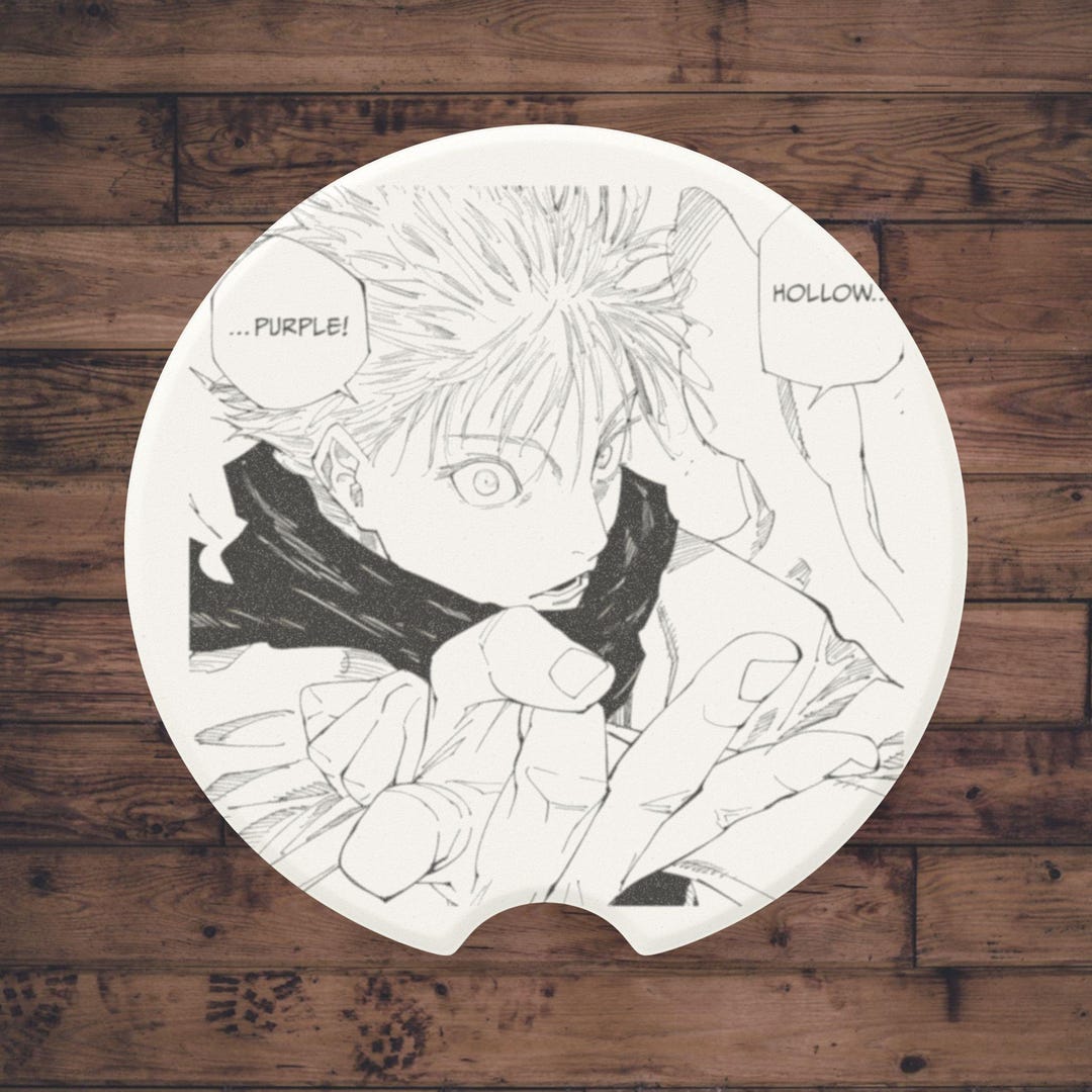 Anime Manga Car Coasters, Jujutsu Kaisen Gojo Design, Beverage Holders ...