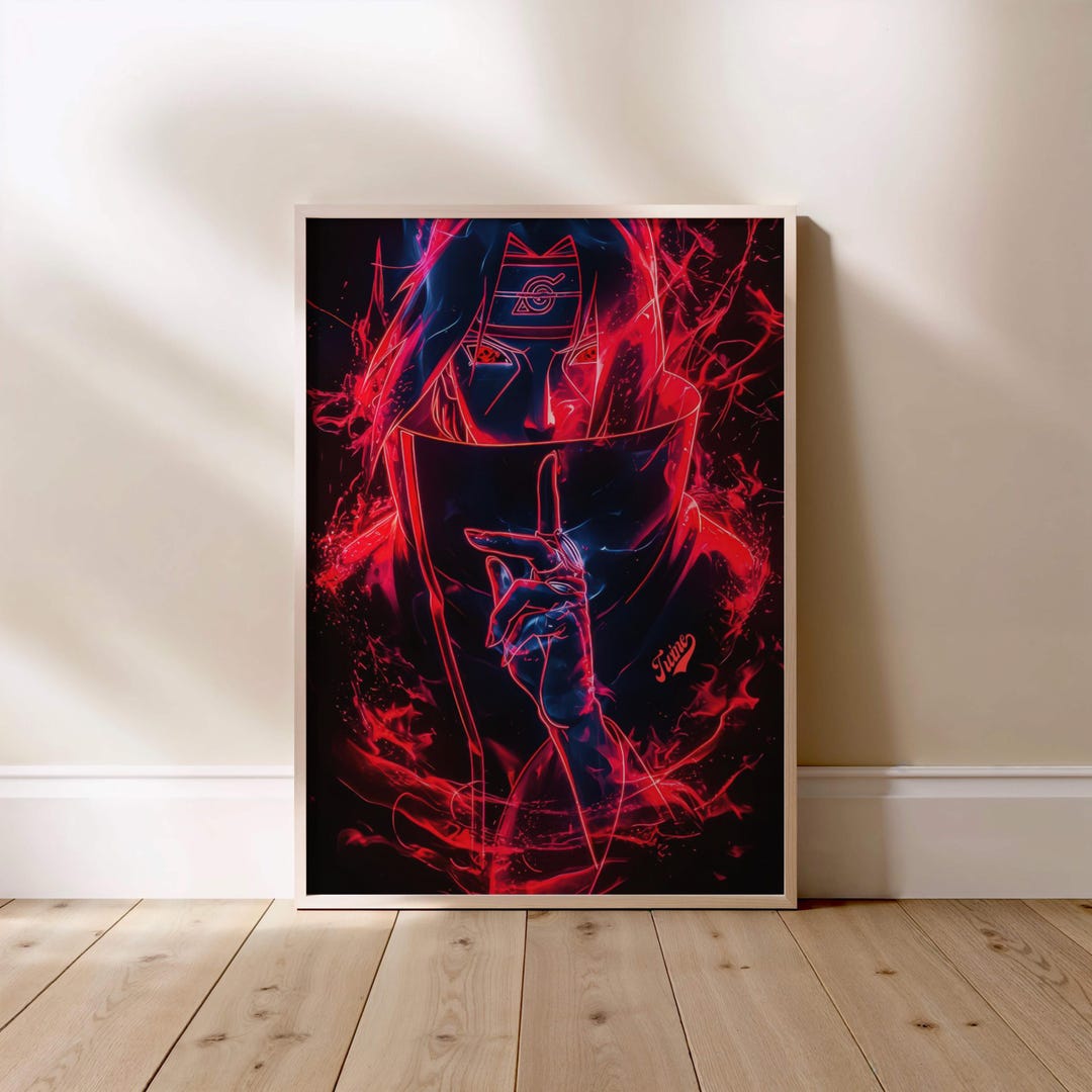 Itachi Uchiha Wall Art Print Anime Wall Art Naruto Anime Poster for ...