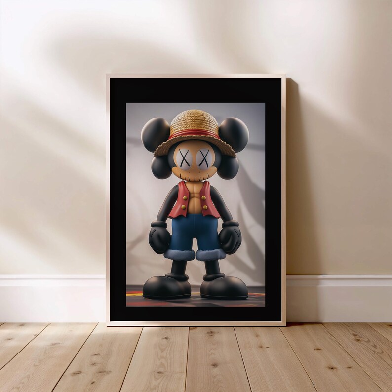 Luffy One Piece Inspired Anime Poster, Cool Wall Art, Modern Otaku ...